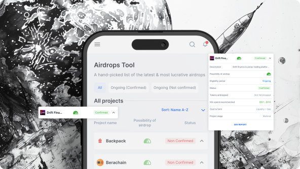 Discover our exclusive Airdrops tool